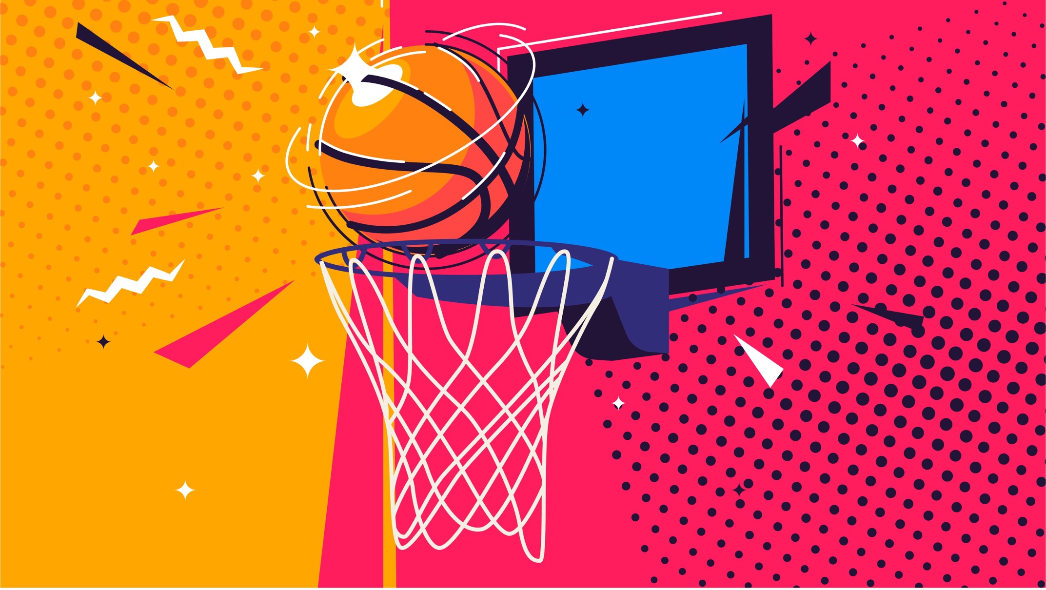 Nba Basketball Hoop Side View